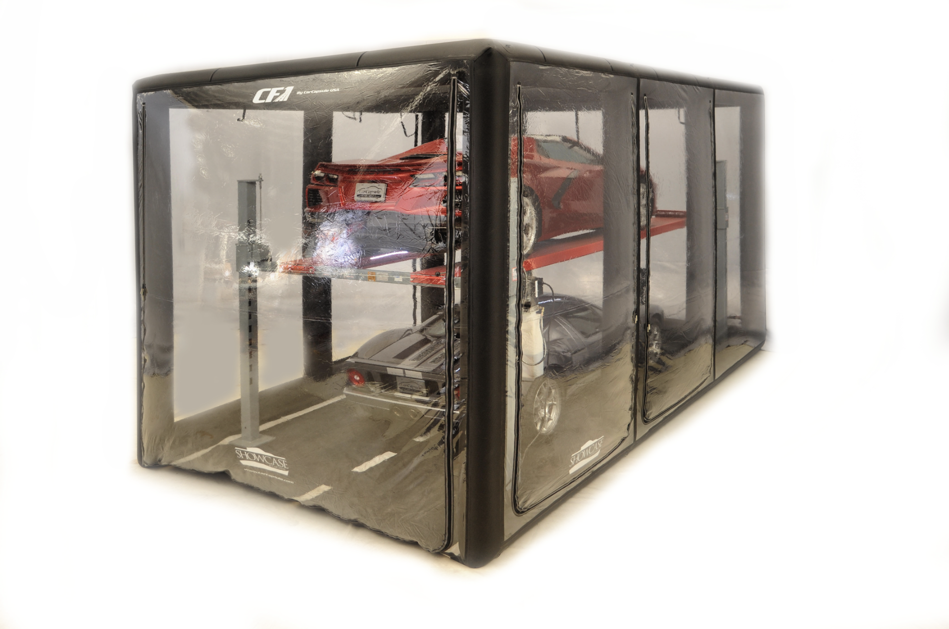 CarCapsule - 21' Carbon Fiber Double Stack Showcase - Autonovus Australia